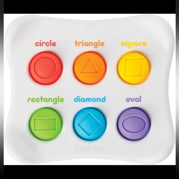 Fat Brain Toy Co. | Toys | Fat Brain Toy Co Dimpl Duo Push Colors ...